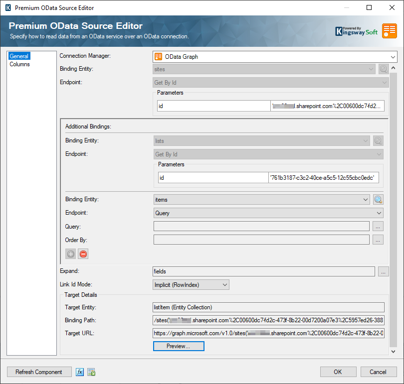 Working with Microsoft Graph API in SSIS using KingswaySoft Productivity Pack